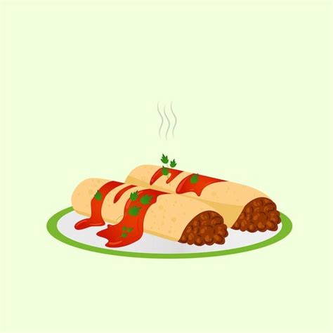 Green Enchiladas Drawing At Natalie Kelley Blog