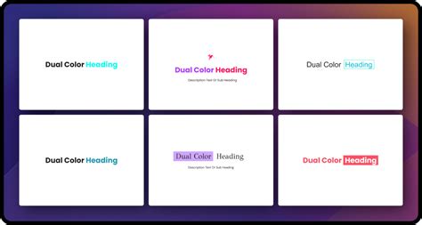 Add Flair To Your Headings With Eye Catching Dual Color Effects That