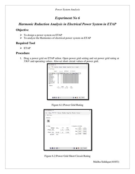 Power System Analysis Lab Docsity