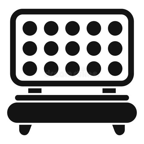vintage dot matrix display icon stock vector illustration of control