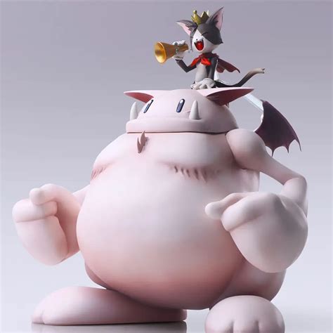Figurine Cait Sith Et Fat Moogle Alertandgo