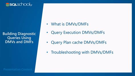 Building Diagnostic Queries Using Dmvs And Dmfs Ppt