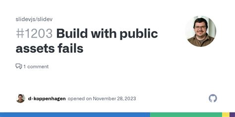 Build With Public Assets Fails · Issue 1203 · Slidevjsslidev · Github