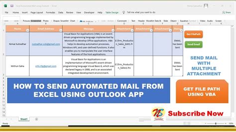 How To Send Email From Excel Using Outlook With Multiple Attachment