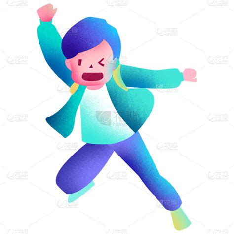 卡通感教育培训男生元素贴纸