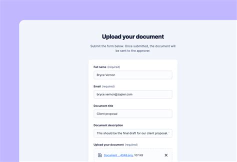 Document Approval Template Zapier