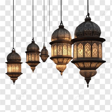 라마단과 Eid 축하 행사를위한 전통적인 랜턴 세트 전통 등불 교수형 장식 라마단 축제 Png 일러스트 및 이미지 에 대한 무료 다운로드 Pngtree
