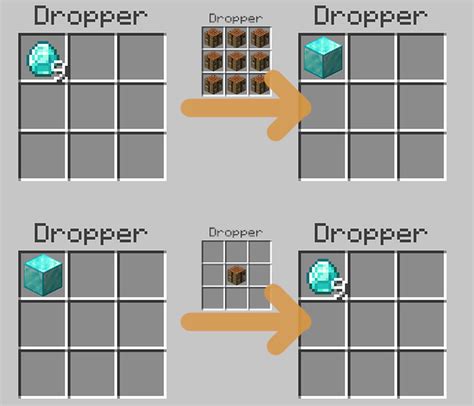 Minecraft How To Make A Dropper Minecraft How To Make A Dropper