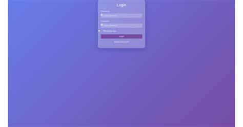 Create A Stylish Glassmorphism Login Page With Bootstrap