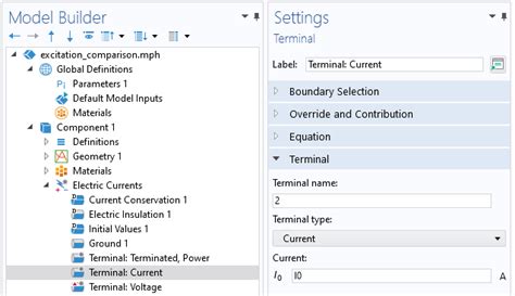 Understanding The Excitation Options For Modeling Electric Currents Comsol Blog