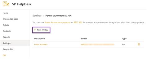 Get Api Key — Helpdesk For Microsoft 365 Ms Teams And Sharepoint 1x Documentation