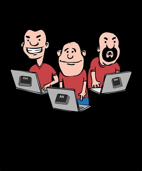 Ctrl Alt Del Computer It Hacker Code Digital Art By Moon Tees Fine Art America