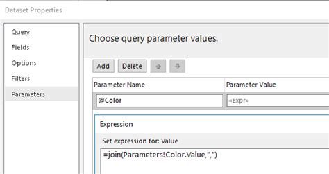 Multi Value Parameters In Rdl Not Working Microsoft Qanda
