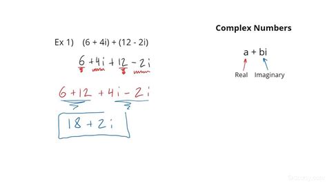 How To Add Or Subtract Complex Numbers Algebra Study Com