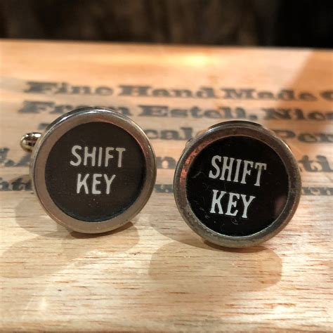 Authentic Typewriter Key Cufflinks Lorraine Frances