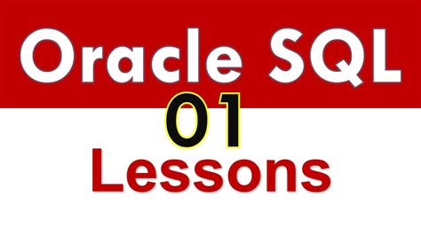 Oracle Sql Introduction Lesson 1 Youtube