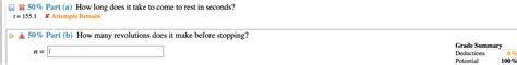 Solved A Gyroscope Slows From An Initial Rate Of Rad S Chegg