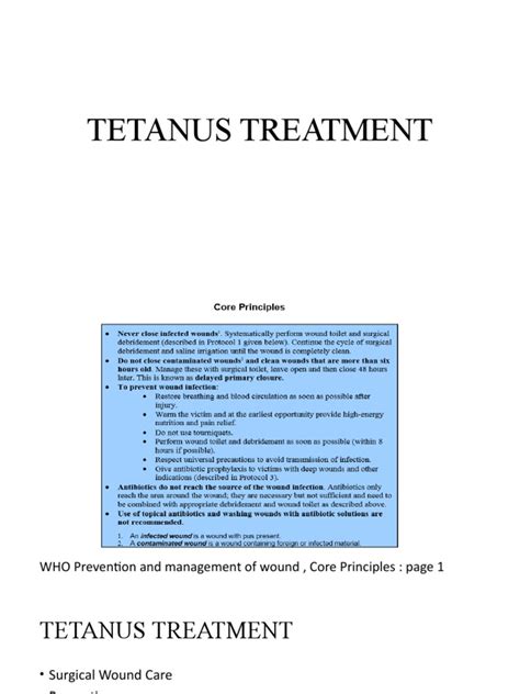 Tetanus Treatment New Pdf Medical Treatments Medical Specialties Tetanus Treatment New Pdf Medical Treatments Medical Specialties