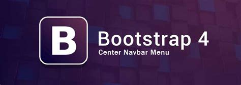 cara membuat menu navbar center pada bootstrap 4