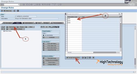 how to create single role in sap