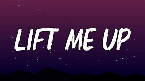 Rihanna Lift Me Up Lyrics Youtube