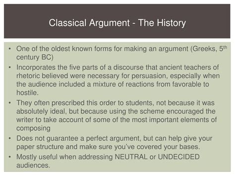 Ppt The Classical Oration Powerpoint Presentation Free Download Id