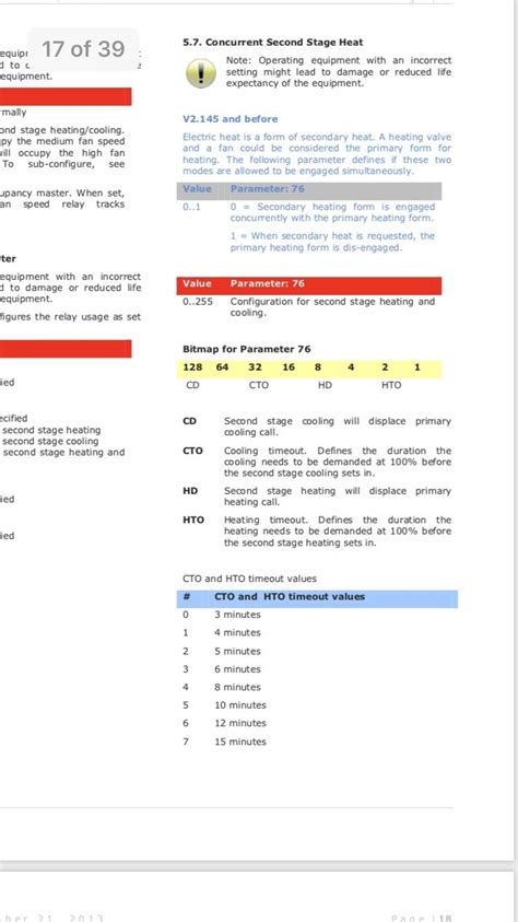 Inncom Thermostat Programming Help Im Confused How To Program This Parameter 76 Im Trying To
