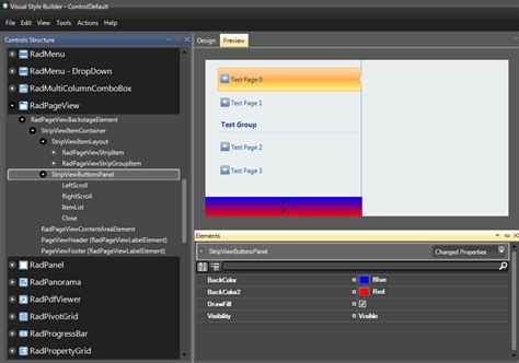 customizing backstage view radpageview telerik ui for winforms