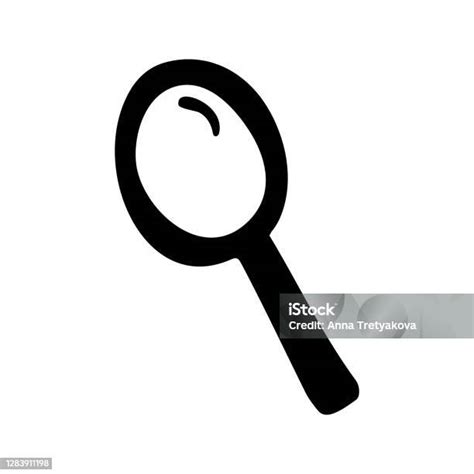 손으로 그린 벡터 돋보기 유리 클립 아트 인쇄 포스터 귀여운 문구류 여행 디자인에 흰색 배경 도면에 고립 고품질 일러스트레이션 낙서 드로잉에 대한 스톡 벡터 아트 및 기타