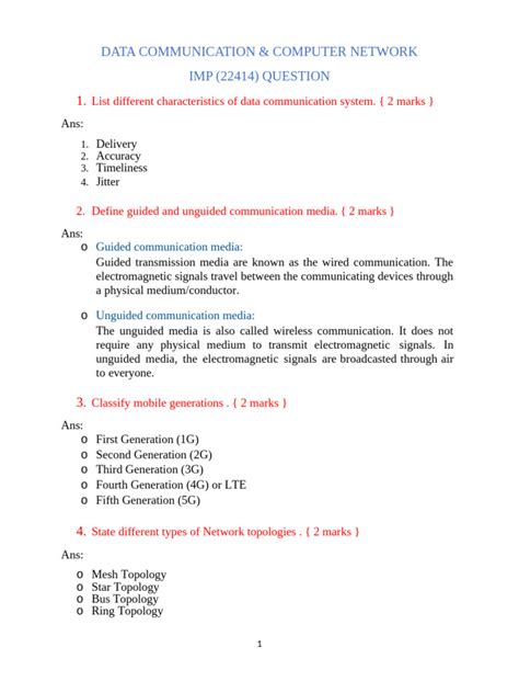 Data Communication Computer Network Imp Part 2 Pdf Multiplexing
