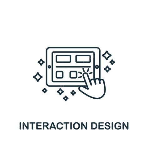Simple Line Icon For Interaction Design Web Development Templates And Infographics Vector