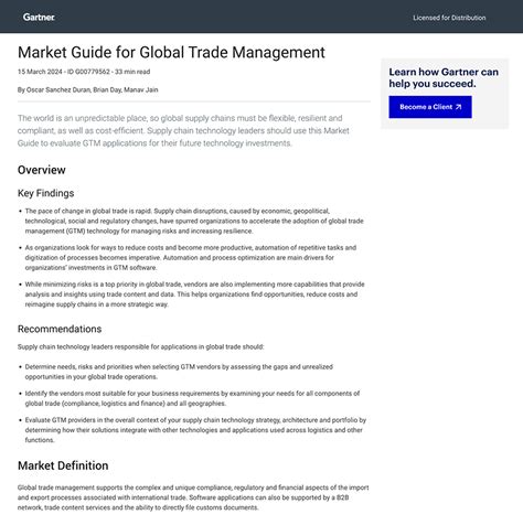 Infor Nexus Gartner Market Guide 2024