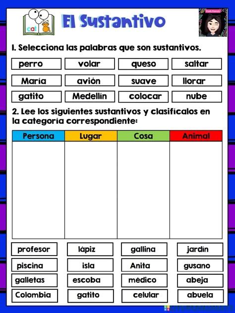 Ficha Repaso Sustantivos Y Adjetivos Ficha Interactiva Images