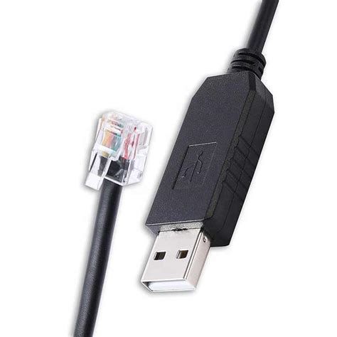 Usb To Rj12 Rj11 6p6c Rs485 Serial Converter Adapter Cable For Communication Configuration Cable
