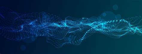 Particles Liquid Dynamic Flow Royalty Free Vector Image