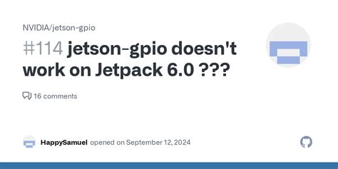 jetson gpio doesn t work on jetpack 6 0 · issue 114 · nvidia