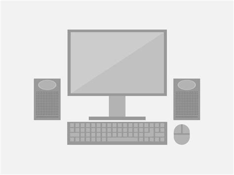 Premium Vector Computer Technology Mouse Monitor Vector Flat