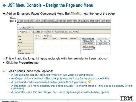 Ppt Jsf Menu Component Powerpoint Presentation Free Download Id4675710