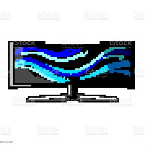 컴퓨터 모니터 Pc 게임 게임 픽셀 아트 벡터 일러스트레이션 게이머에 대한 스톡 벡터 아트 및 기타 이미지 게이머 경쟁 만화 Istock