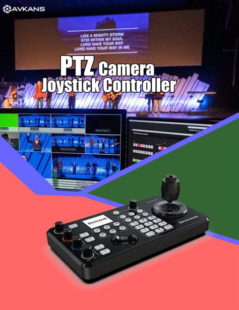 Avkans Pro Ptz Camera Joystick Controller Ndi Camera Controller Av Joy Prowith 5 Inch Touch