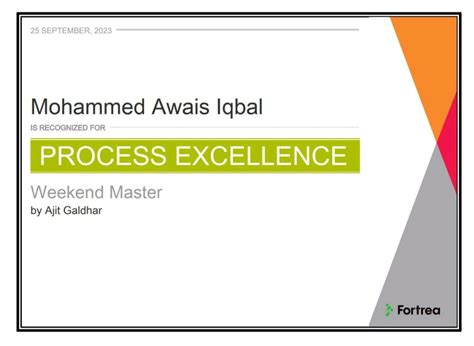 Mohammed Awais Iqbal On Linkedin Grateful Award Fortrea