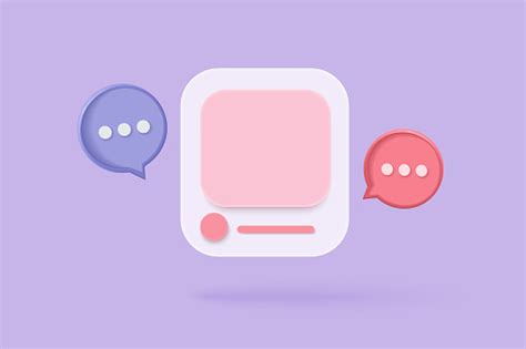 3d 소셜 미디어 온라인 플랫폼 개념 응용 프로그램에 대한 온라인 소셜 커뮤니케이션 마음과 사랑 이모티콘 아이콘이있는 사진 프레임 빨간색 버블 3d 아이콘과 같이