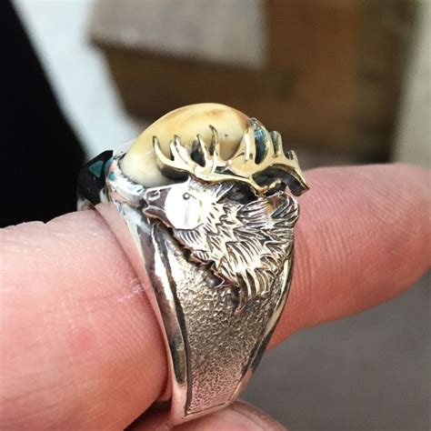 Custom Elk Ivory Ring Elk Ivory Ring Elk Ivory Rings