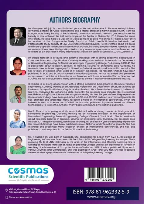 Advancement In Bioinformatics Cosmas Scientific Publications