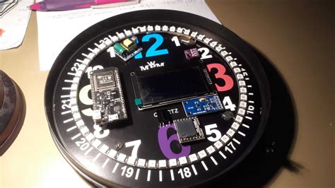 Esp32 Zegarek Neopixel Rgb Ring Z Podawaniem Czasu I Odtwarzaniem Muzyki Czas Z Serwera Ntp