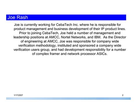 Verification Planning And Metrics To Ensure Efficient Program Execution