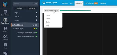 Logged In User Details Updates