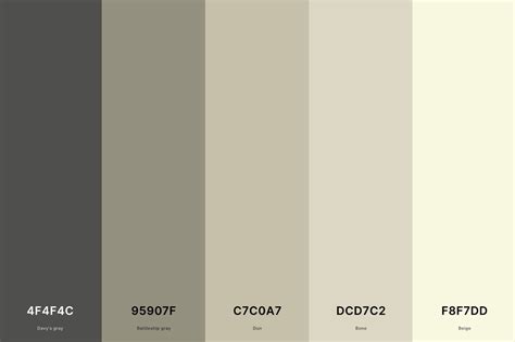 25 Best Cream Color Palettes With Names And Hex Codes Artofit