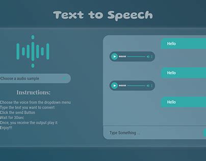 Text To Speech Ui Design Projects Photos Videos Logos Illustrations And Branding Behance