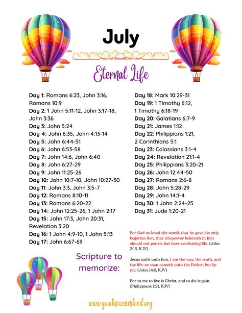 Faith Scripture Writingreading Plan June 2025